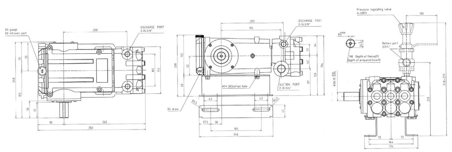 Buy Arimitsu Pumps A3024, TR-720KV Plunger Pump, Left Shaft - Prime Buy