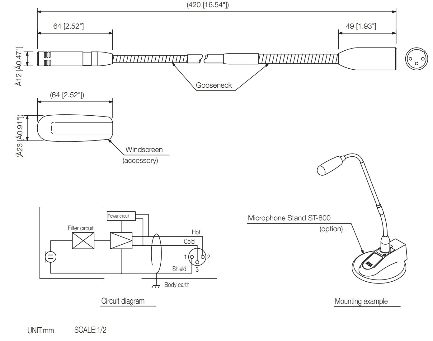 Buy TOA EM-800, Condenser Microphone - Prime Buy