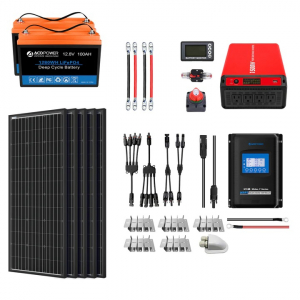 Buy ACOPower HYL400AH-M500W, Solar Power Complete System, 500W MPPT40A ...