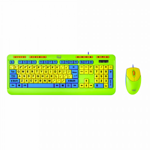 Buy Adesso AKB-132DB, Antimicrobial Wired Kids Keyboard and Mouse Combo ...