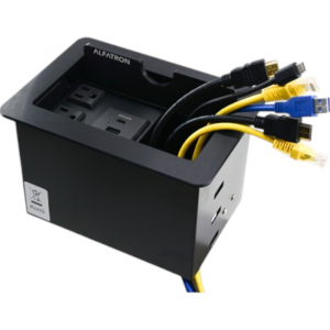 Buy Alfatron ALF-TSC6-USA, Table Connection Box with 2 USA Plugs ...