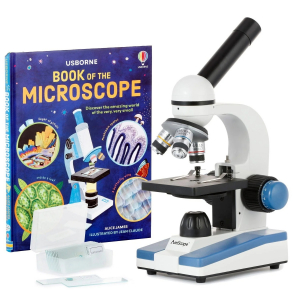 Buy AmScope M150C-PB10-WM, 40X-1000X Monocular Compound Microscope ...