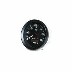 Buy FW Murphy 20700250, ATH Series Tachometer with Hourmeter, Black SS ...