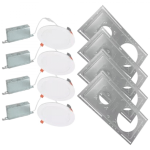 Buy HALO HLBSL609FS5-SP-4PK, 6" Canless LED Downlight 4-Pack Kit ...