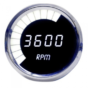 Buy Intellitronix MS9001W, LED Tachometer 3-3/8", Chrome Bezel, White ...