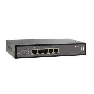 Buy LevelOne IES-0521, 5-Port Fast Ethernet PoE Switch 61.6W -40C to 85C - Prime Buy