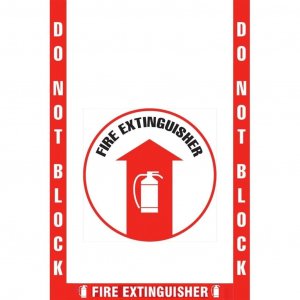 Buy Mighty Line FireExtSignKit, Do Not Block Fire Extinguisher Floor ...