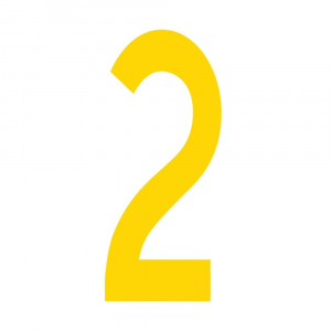 Buy Mighty Line LMY2, 2 Number Floor Marker Adhesive, 4.5 x 10" - Prime Buy