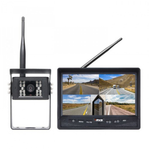 Buy Rear View Safety RVS-4W-HD, Wireless HD 4 Camera System 7" Monitor ...