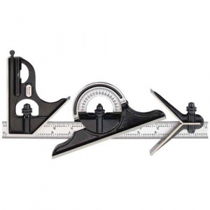 Buy Starrett 50042, Combination Set with Square, Protractor Head and ...
