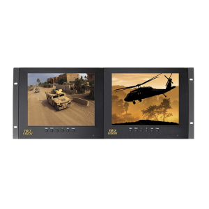 Buy ToteVision LED-803HD2, Two 8" Monitors in Rack-Mount, 800x600, 250 ...