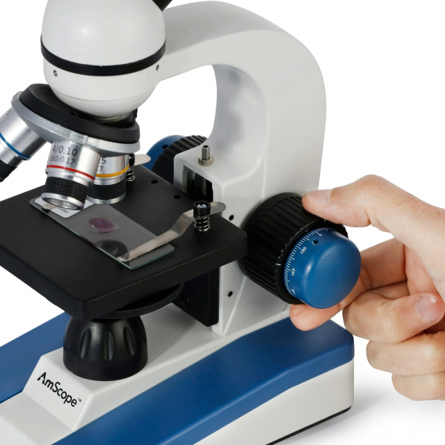 Buy AmScope M150C-E2, 40X-1000X Monocular Compound Microscope, 2MP ...