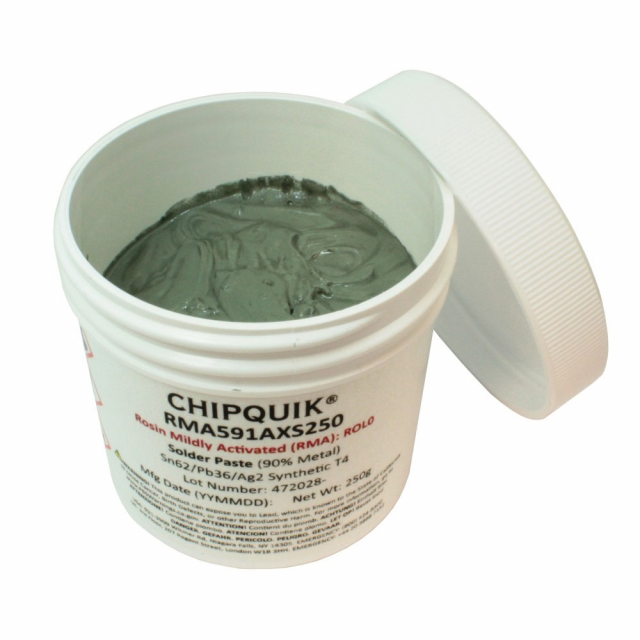 Buy Chip Quik RMA591AXS250, RMA Solder Paste Sn62/Pb36/Ag2 T4, 250g Jar ...