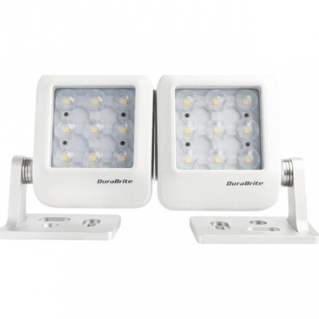Buy DuraBrite SLM07WH-04-AA, Nano Stacks Double Spotlight/Floodlight ...