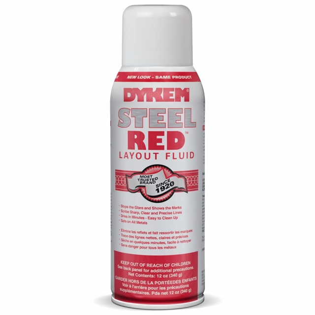 Buy DYKEM 80096, Steel Red Layout Fluid Aerosol 16 oz 12 Pack - Prime Buy