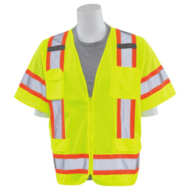 Buy ERB Safety WEL65041HLLG, S680 Front/Mesh Safety Vest Hi Viz Lime LG ...