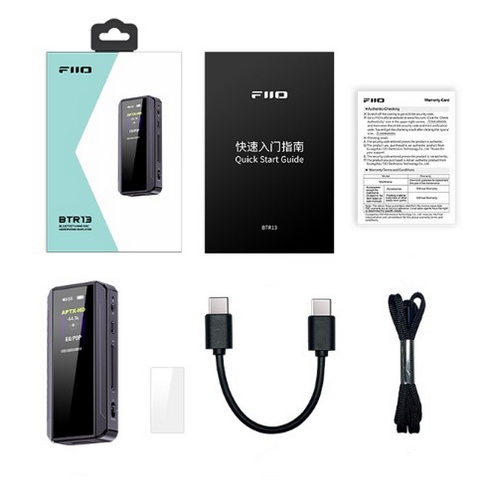 Buy FiiO BTR13-Blue, Mid-Level Bluetooth Headphone Adapter Blue, (Pack ...