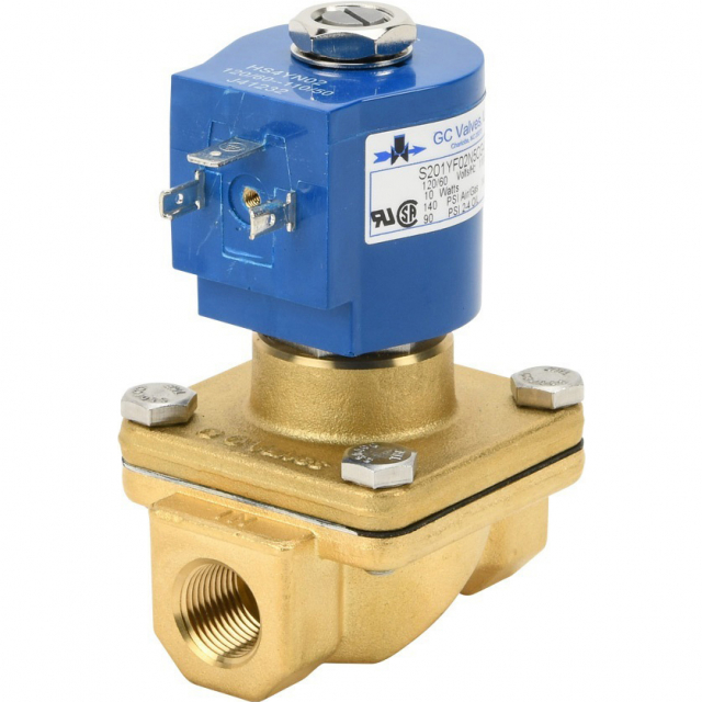 Buy GC Valves S201GF02G5EG5S, Brass 3/4" NPT Normally Closed Valve ...