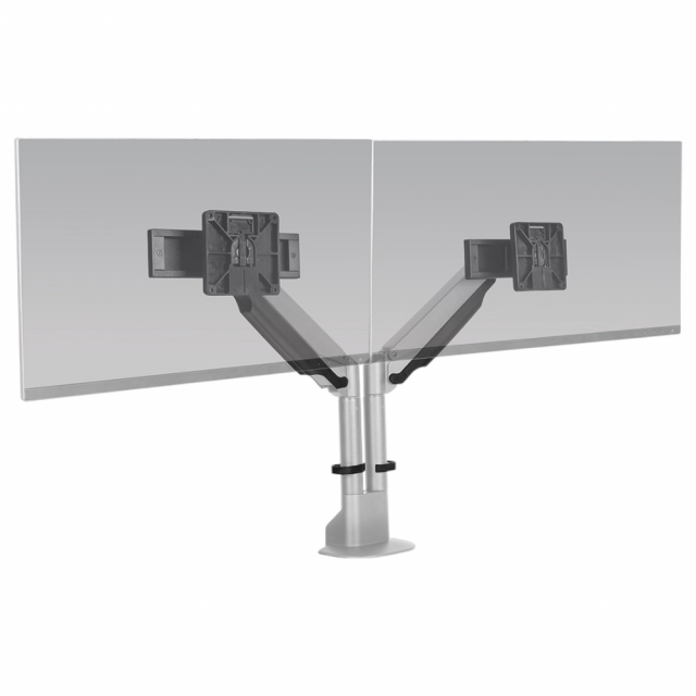 Buy Human Active Technology E2-2-124, Silver Dual Articulating Monitor ...