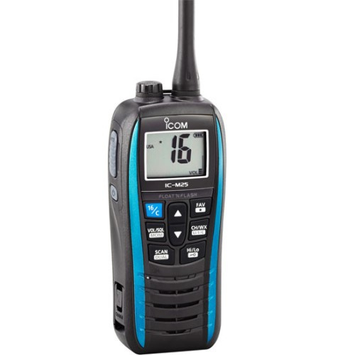 Buy Icom M25 51, Floating Handheld Radio, VHF Marine Blue, 5 Watt ...