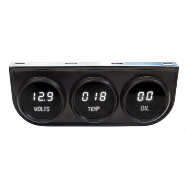 Buy Intellitronix M9333W, 3 Gauge LED Digital Panel 2-1/16" with White ...