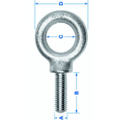 Buy Ken Forging K2028-SS, 3/4"-10 x 2" Shoulder Pattern Eyebolt, 304 SS ...