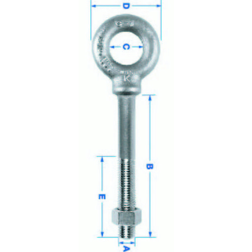 Buy Ken Forging N2025-6, 1/2"-13 x 6" Shoulder Pattern Nut Eyebolt ...