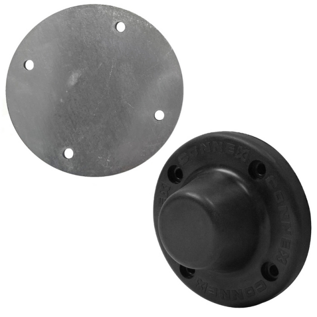 Buy Mag-Mate D3X1BLP, D3 Wall Mount Series Magnetic Holder and Stop ...