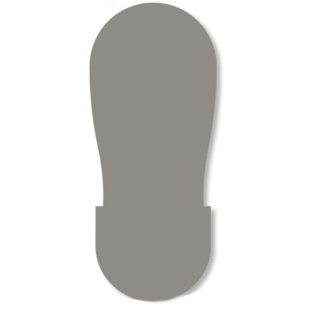 Buy Mighty Line BIGGRYFTPRT, Gray Big Footprint, Floor Marking - Prime Buy