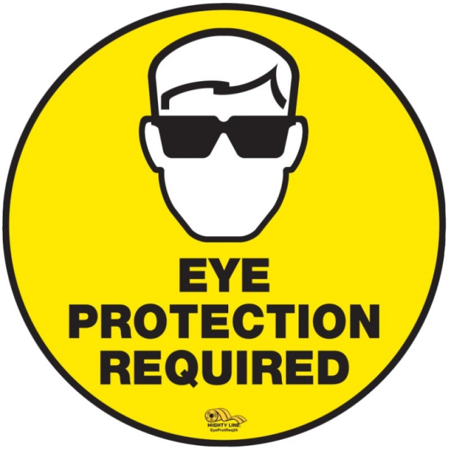 Buy Mighty Line EyeProtReq24, "Eye Protection Required" Floor Marking ...