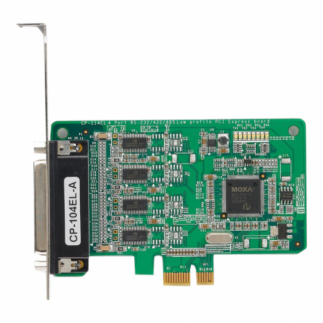 Buy Moxa CP-104EL-A-DB25M, RS-232 Low-Profile PCI Express x1 Serial ...