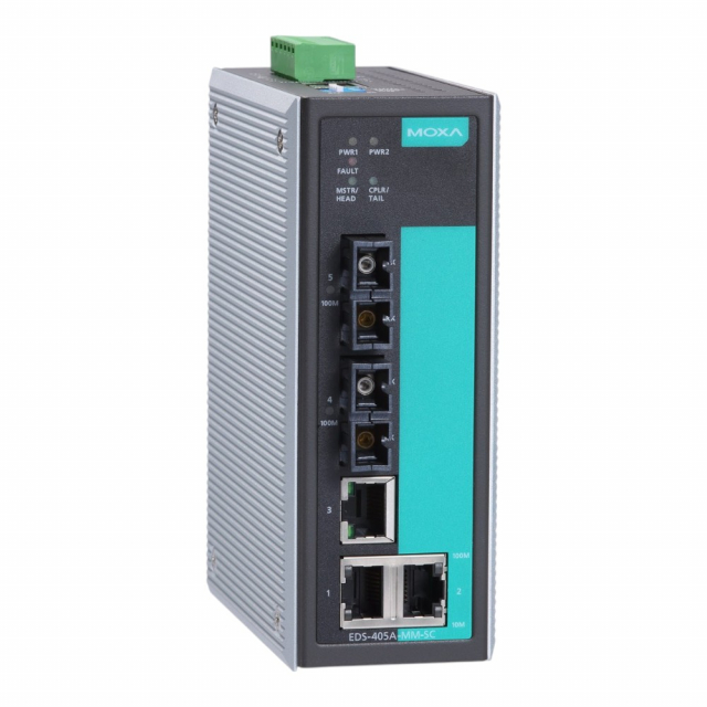 Buy Moxa EDS-405A-MM-SC-T, Ethernet Switch with 3 x 10/100BaseT(X ...