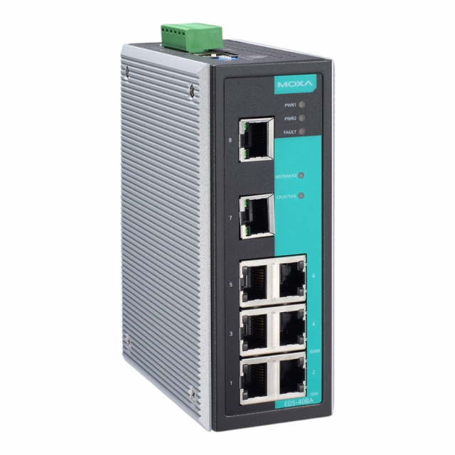 Buy Moxa EDS-408A-SS-SC-T, Ethernet Switch with 6 x 10/100BaseT(X ...