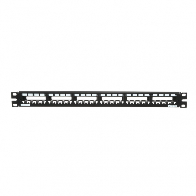 Buy Panduit CP24WSBLY, Mini-Com All Metal Patch Panel 24 Port 1 RU BL ...