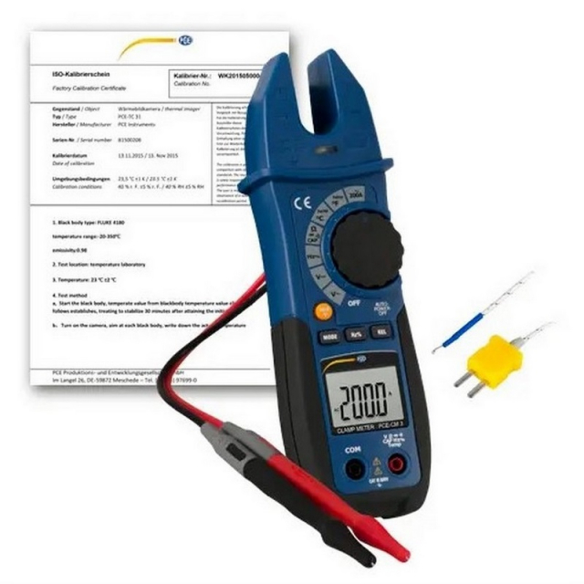 Buy PCE Instruments PCE-CM 3-ICA, Digital Multimeter ISO Certificate ...