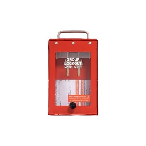 Buy Reece Safety GL1/2, Steel Wall Mounted/Portable Lockout Box 4 Hook ...