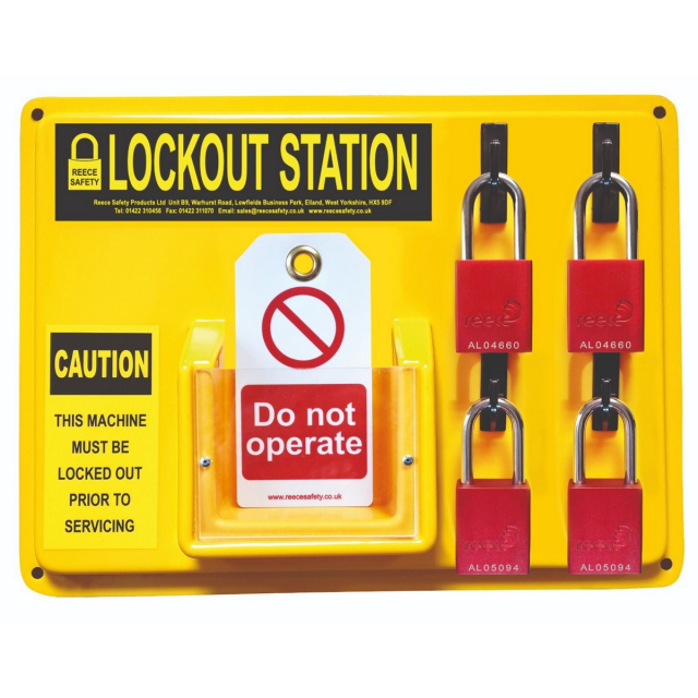Buy Reece Safety LSE103, 4 Padlock Lockout Station - Prime Buy