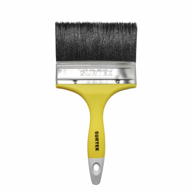 Buy Surtek 123137, Natural Bristle 5" Paint Brush with Plastic Handle ...