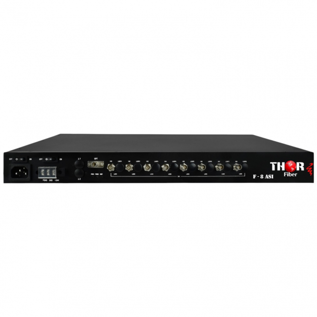Buy Thor Broadcast F-8ASI, DVB-ASI 8 Channel Fiber Media Converter ...