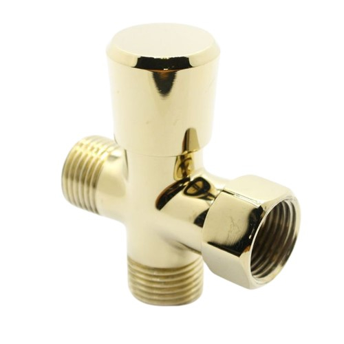 Buy Thrifco Plumbing 4402233, Polished Brass Push/Pull Shower Diverter ...