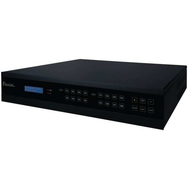 Buy Vanco EVMX88PRO, Evolution 4K HDBaseT 8x8 Matrix with ARC IR IP ...