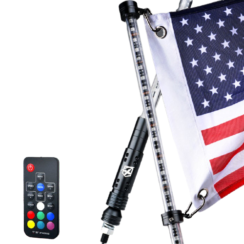 Buy Xprite WHIP-15M-RC-RGB-G1, LED Flag Pole Whip Light with RGB Colors ...